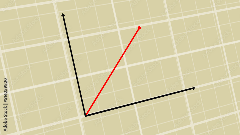 Straight-line graph concept animation high resolution.3d Graph ...