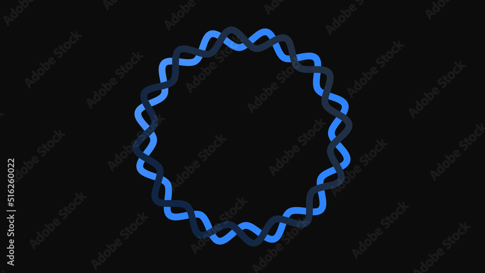 Simple Organic Shape Design Circle Animation In High Resolution 3d Infographics Stock