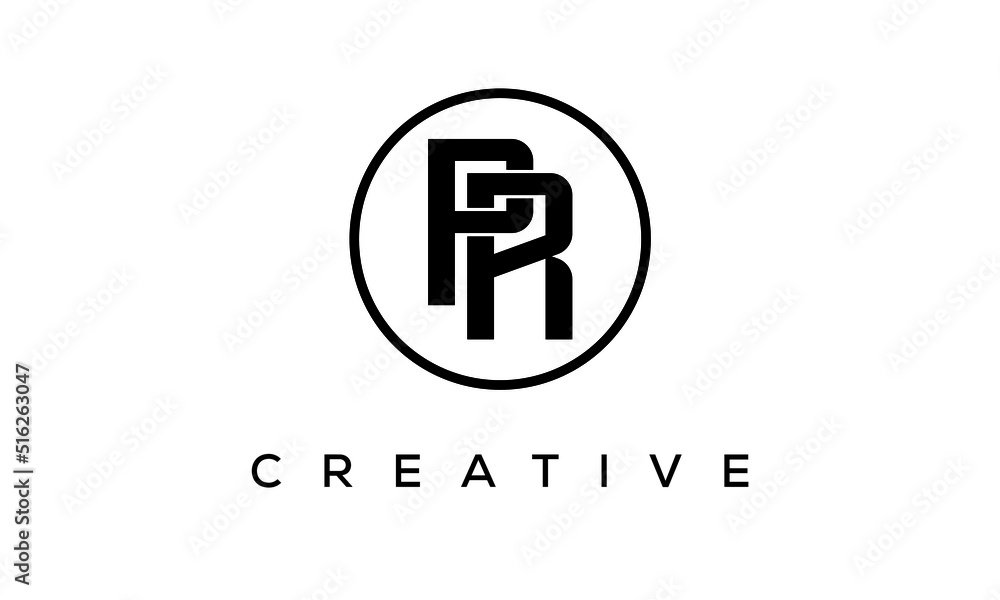 Monogram / initial letters PR creative corporate customs typography ...