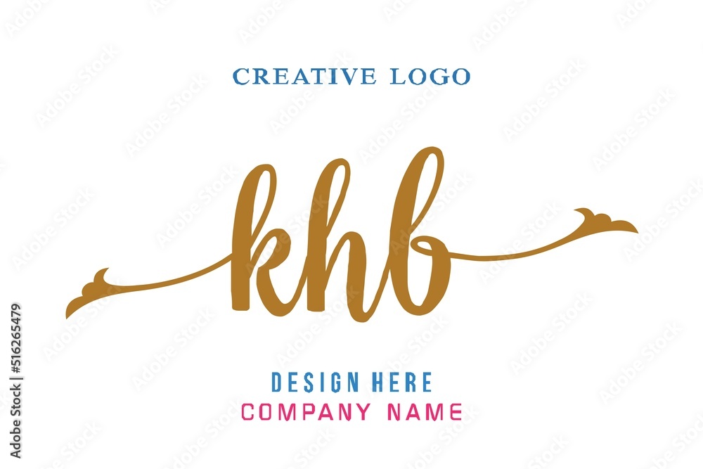 KHB lettering, perfect for company logos, offices, campuses, schools ...