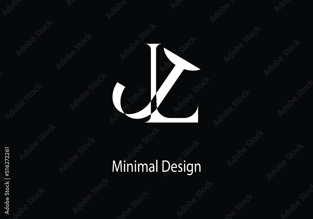 Alphabet letter JL logo design Stock Vector | Adobe Stock