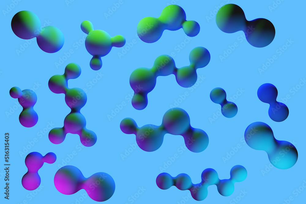 Stylish scientific background. Texture with dividing cells ...