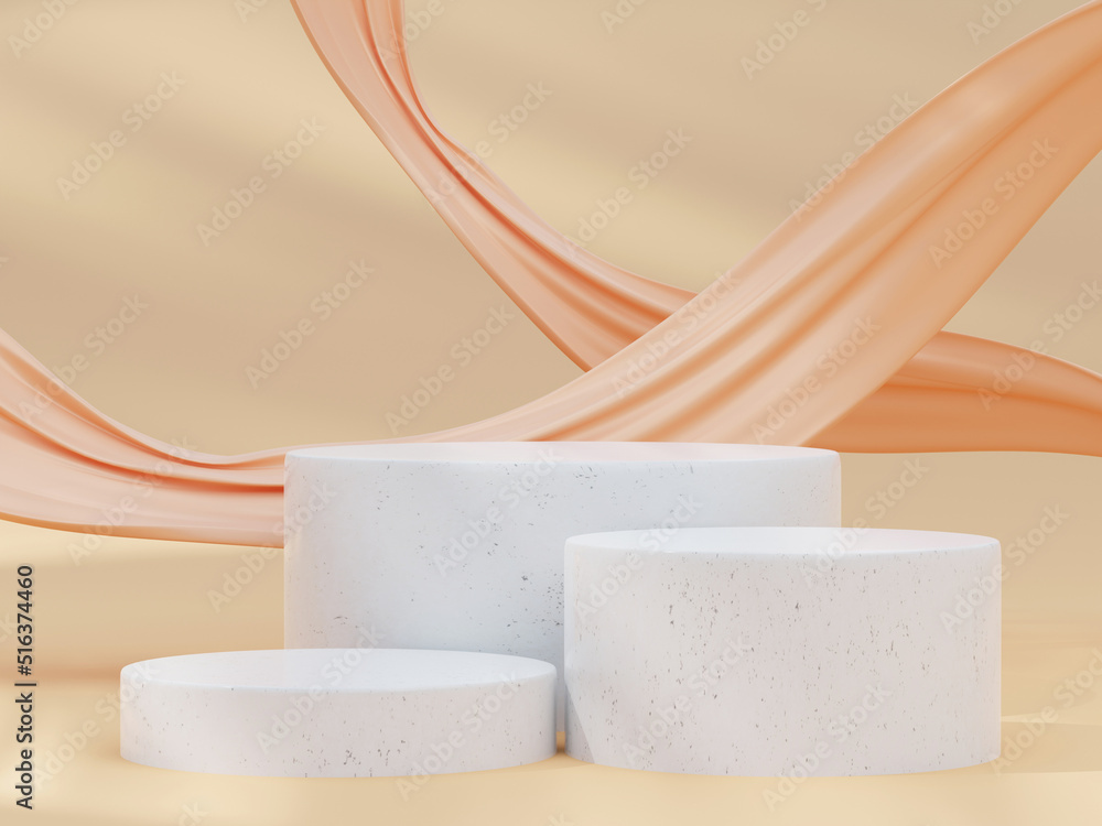 Cosmetic background for product presentation.minimal podium for fashion ...