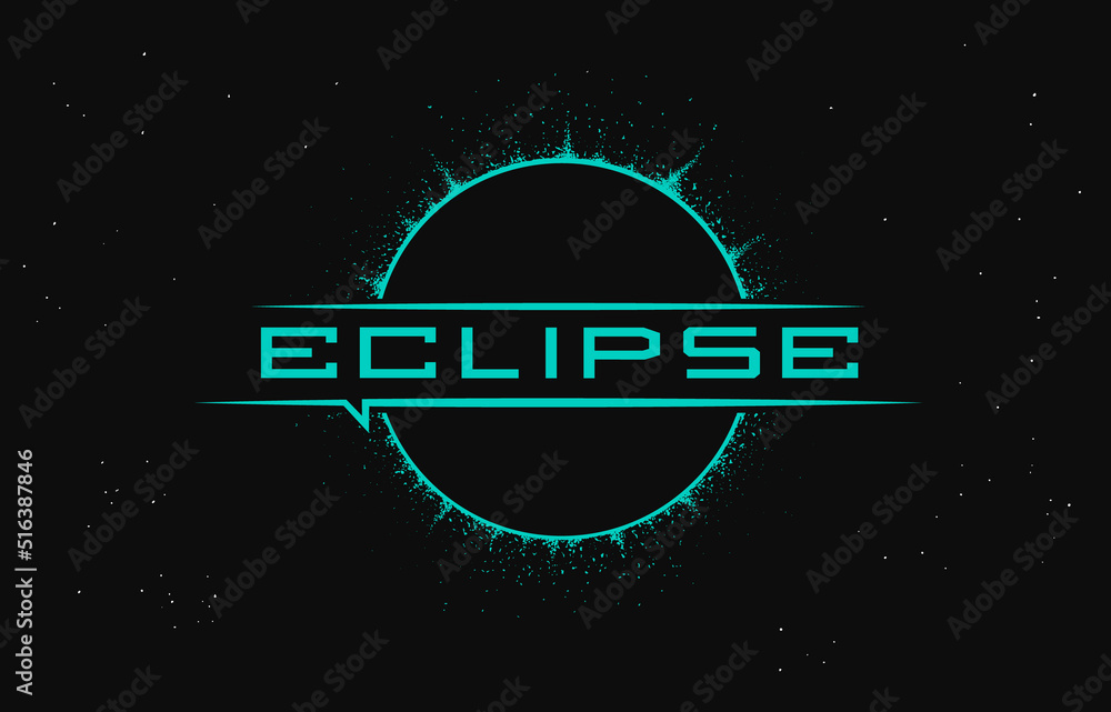 Poster solar eclipse printable vector logo – Wall Art | UkPosters