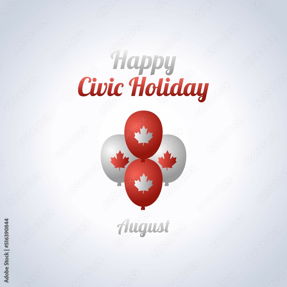 vector graphic of happy civic holiday good for civic holiday ...