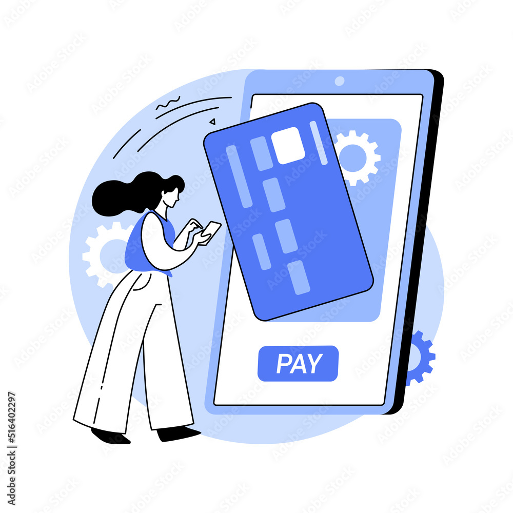 Making payments online isolated cartoon vector illustrations. Stock ...