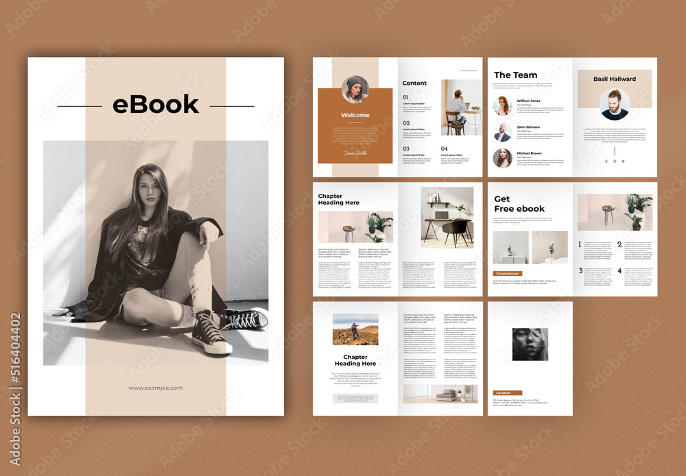 ebook Layout Stock Template | Adobe Stock