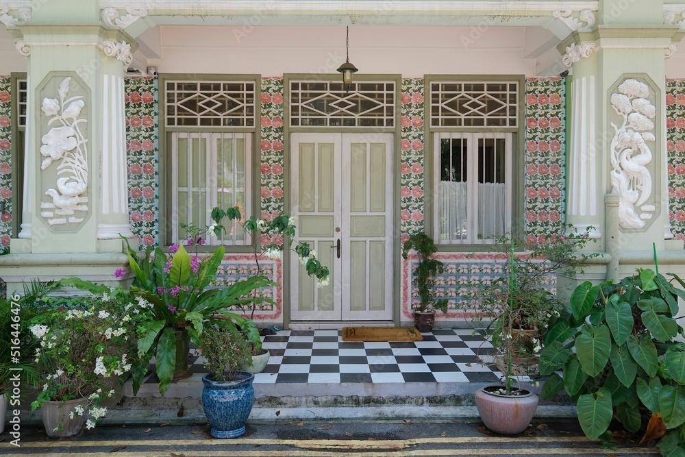 Pre-war terrace house designed in Chinese Baroque style with neo ...