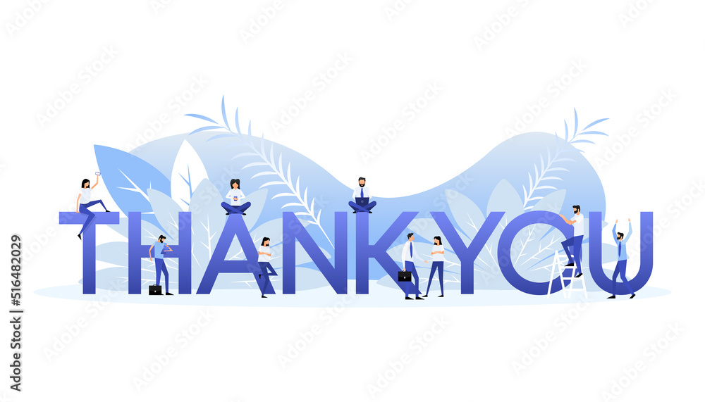 Thank you people, great design for any purposes. Vector illustration ...