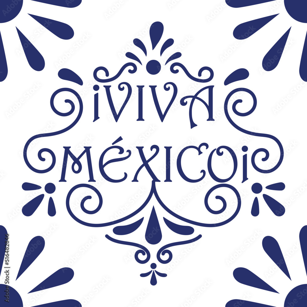 Talavera poblana viva mexico. Traditional talavera ceramic ornament ...