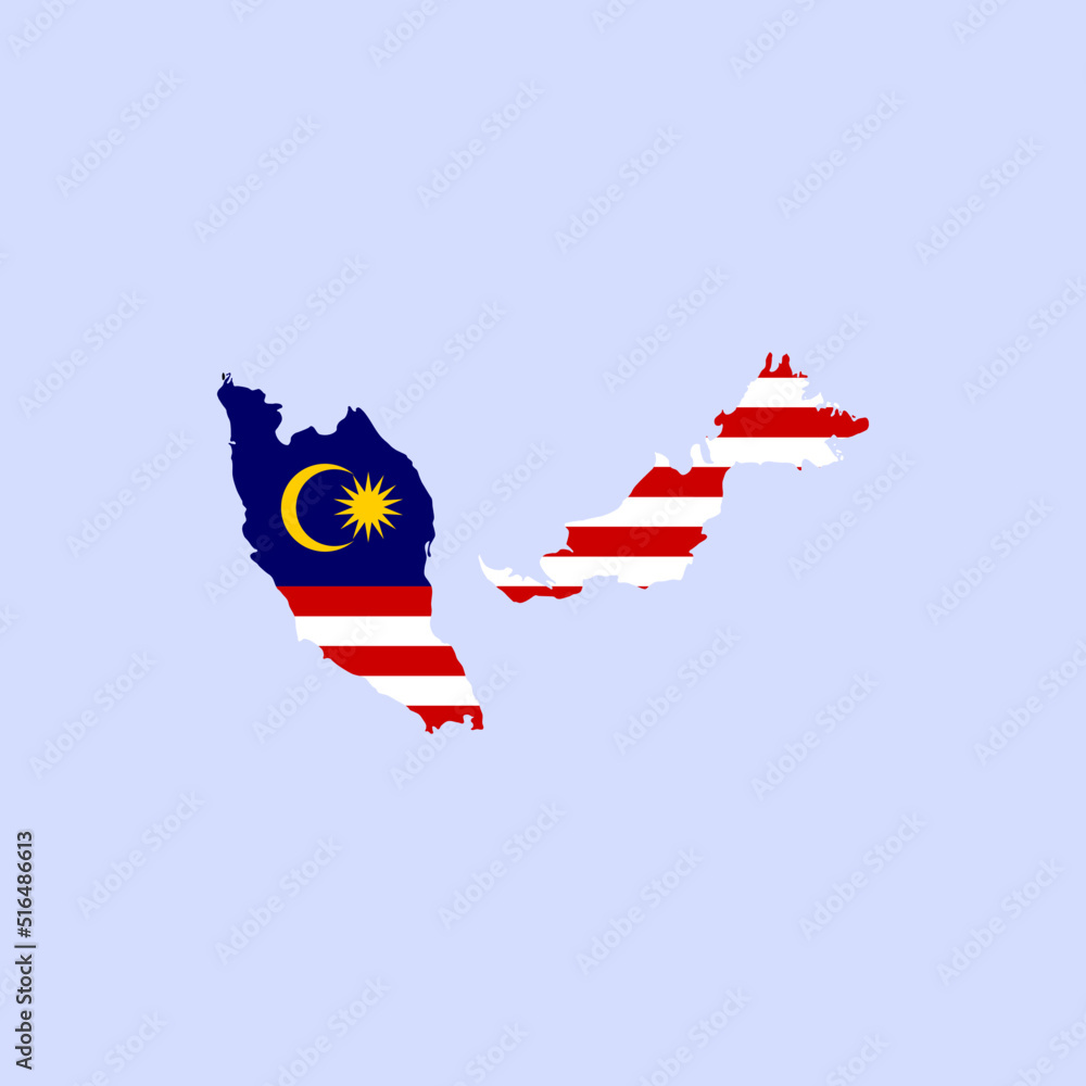 Malaysia Map Icon Full Color Vector For The Best Malaysia Map Logo ...