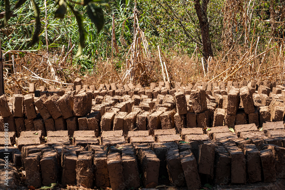 Foto de ladrillos de adobe para construccion, proyecto financiado con ...