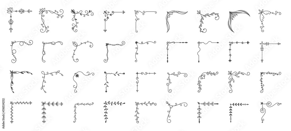 Vertical Wedding Swirl Designs