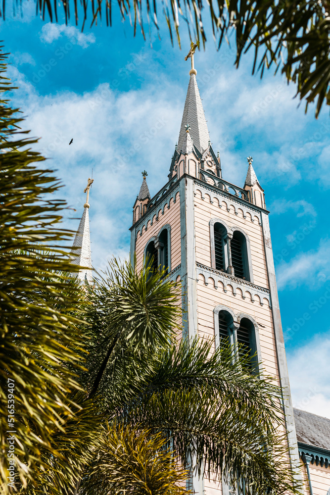 The city of Paramaribo capital of Suriname in South America Stock Photo ...