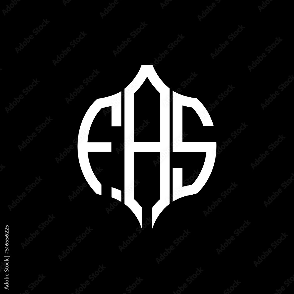 FAS letter logo. FAS best black background vector image. FAS Monogram ...