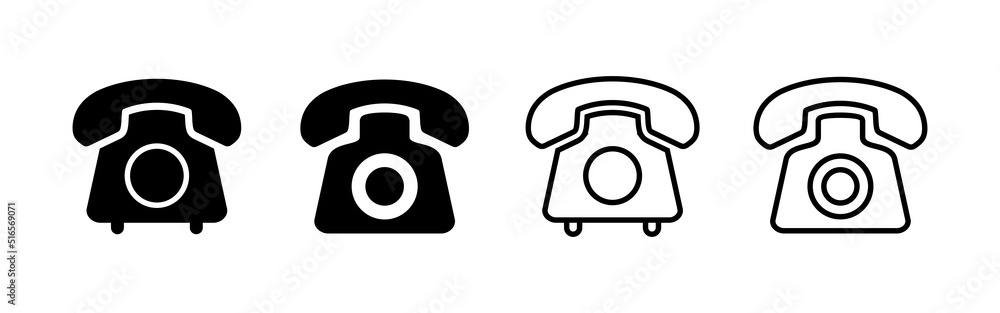Telephone icon vector. phone sign and symbol Stock-Vektorgrafik | Adobe ...
