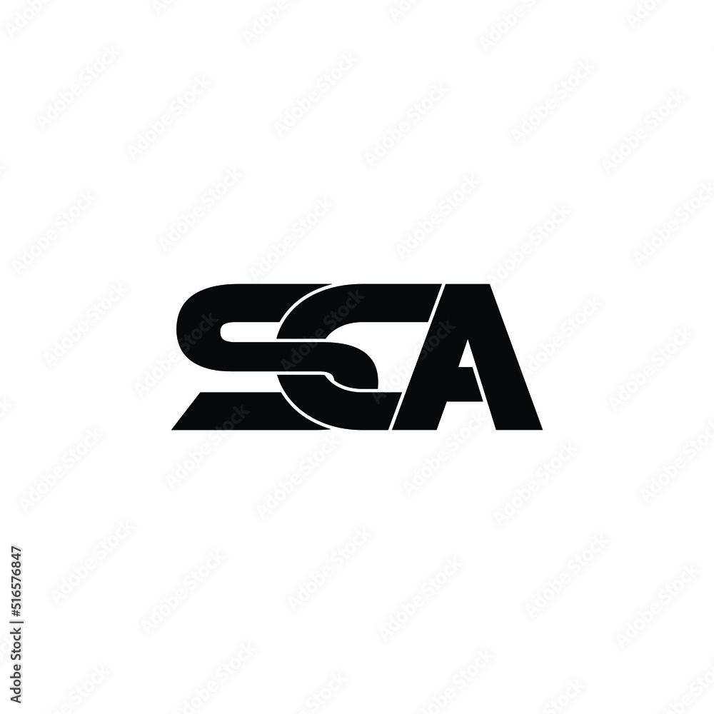 SCA letter monogram logo design vector Stock Vector | Adobe Stock
