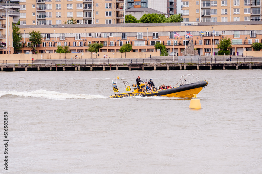 Speed Boat trips in River Thames, Greenwich PeninsulaLondon, England ...