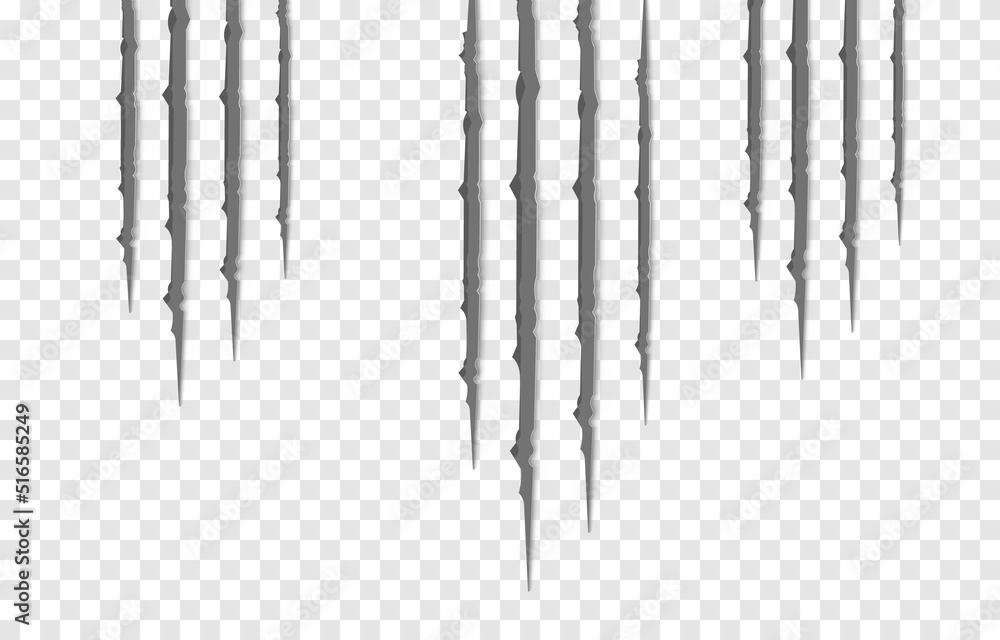 Vector scratches from the claws of the animal PNG. Scratches on an ...