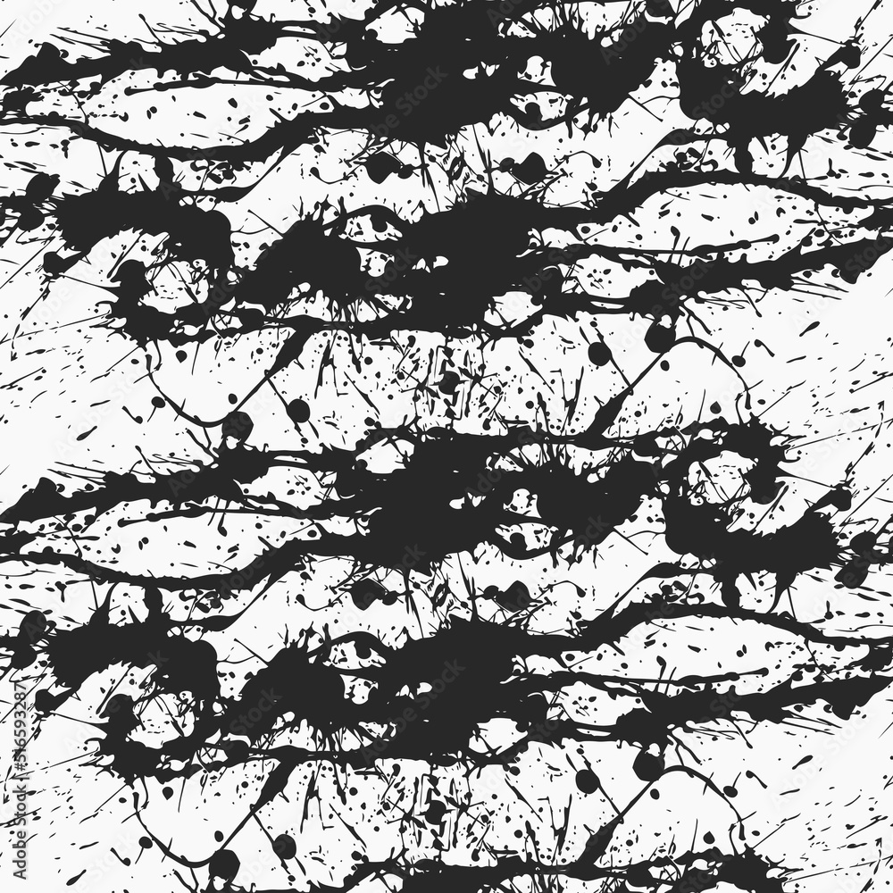 Vector paint splatter. Vector simple adn seamless from paint blots ...