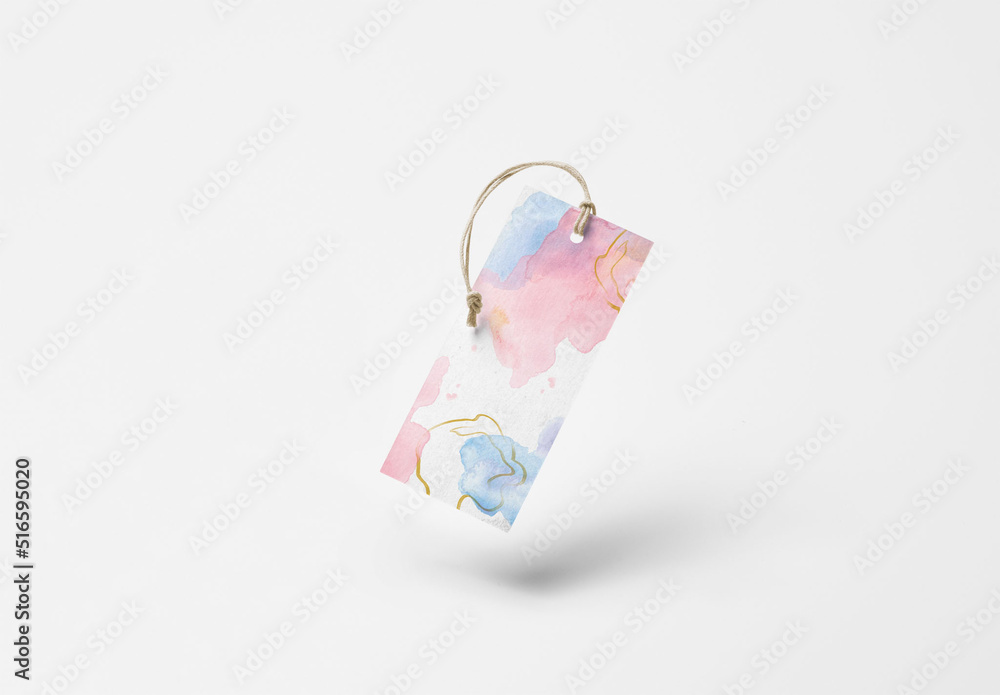 Floating Hang Tag Mockup Stock Template | Adobe Stock