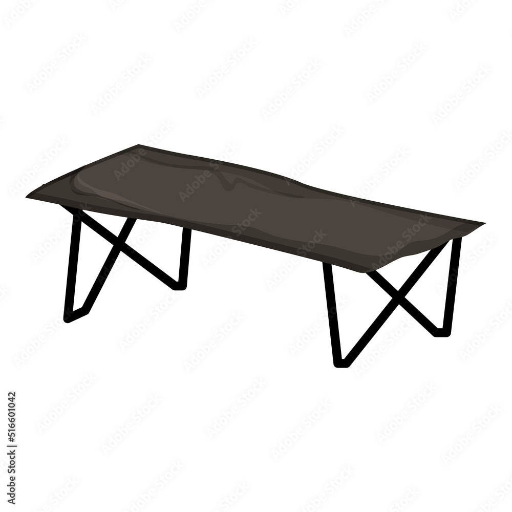 tourist cot camp cartoon. tourist cot camp sign. isolated symbol vector ...