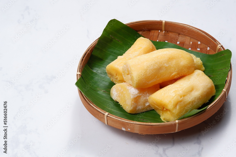 tape or tapai singkong or peuyeum are traditional foods (snack from ...