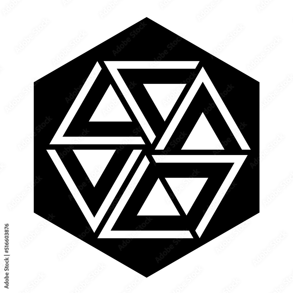 Unbalanced movement, symbol in a crop circle pattern, found near ...