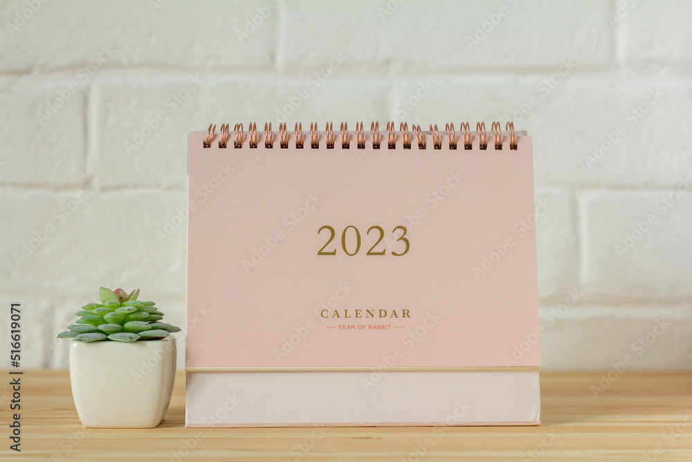 Desktop calendar for the new year 2023.Desktop calendar for the new ...
