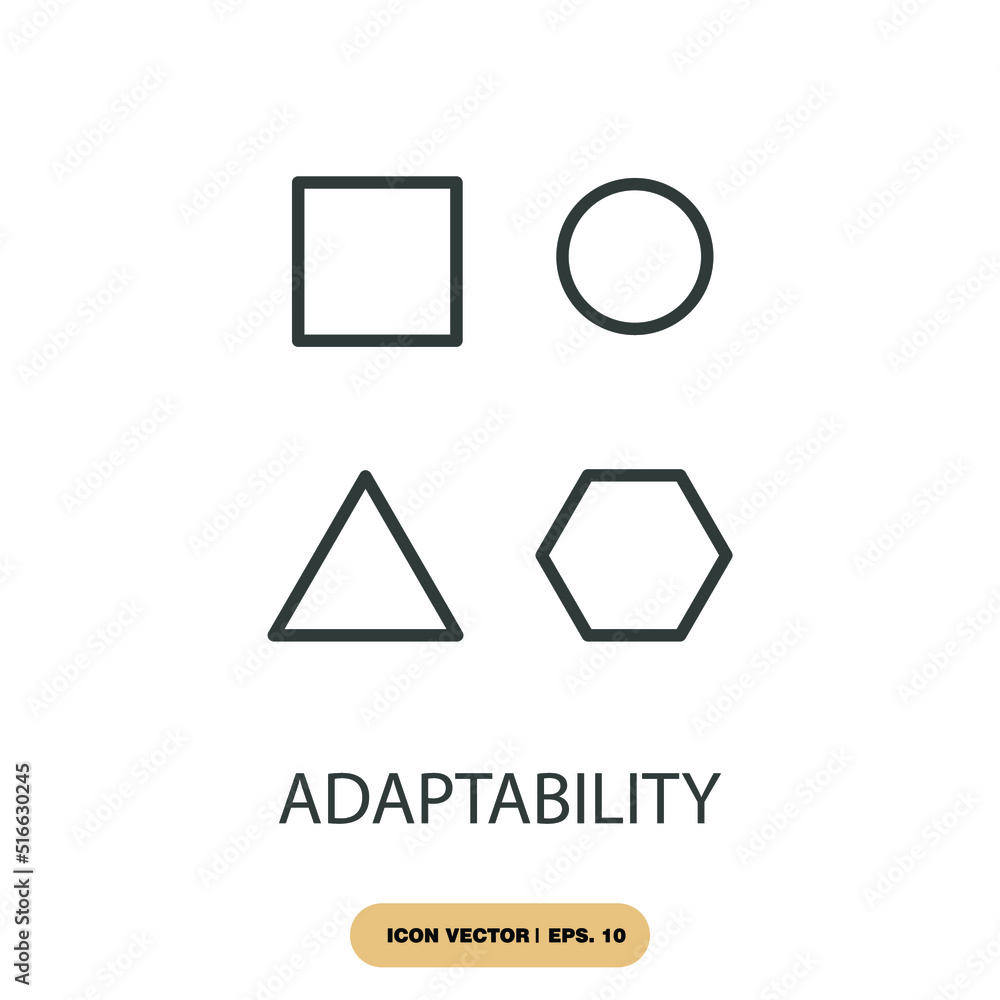 adaptability icons symbol vector elements for infographic web Stock ...