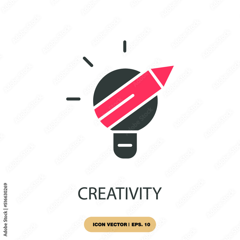 creativity icons symbol vector elements for infographic web Stock ...