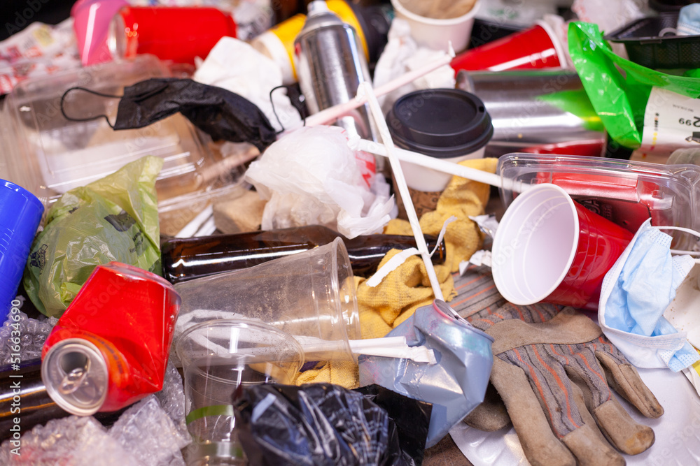Trash Waste Recycling Microplastic Stock Photo | Adobe Stock