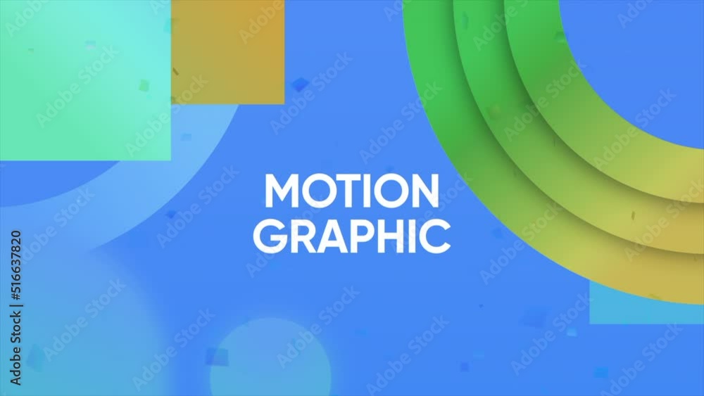 Vidéo Stock Animation with moving colorful figures for background ...