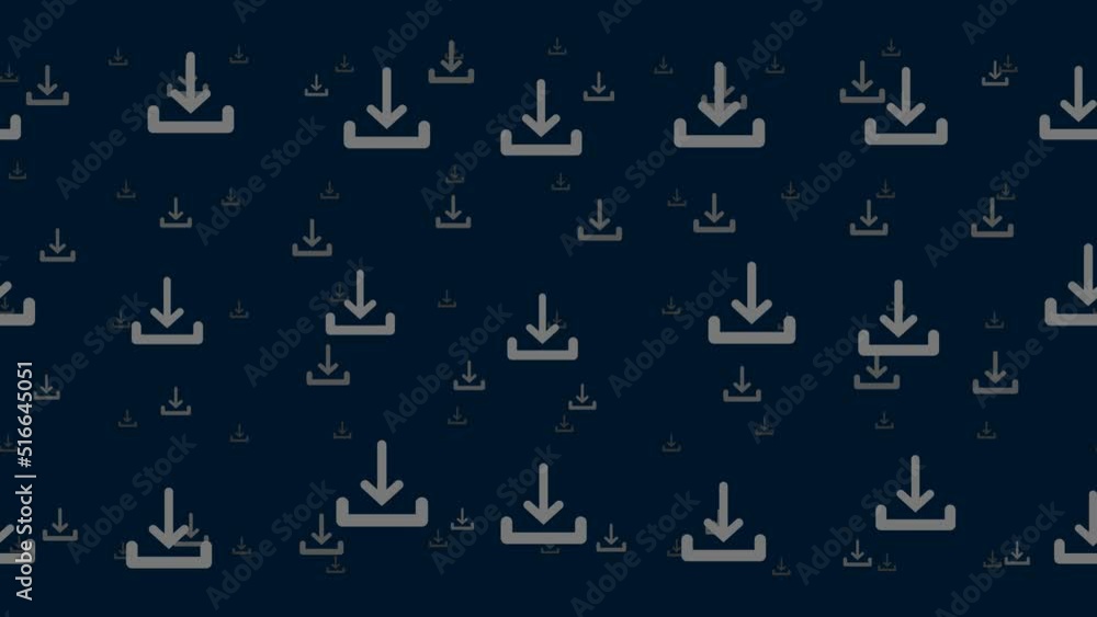 Download symbols float horizontally from left to right. Parallax fly ...
