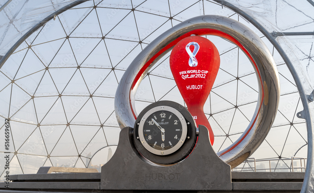 Fifa World Cup Qatar 2022 Official Countdown Clock At The Corniche