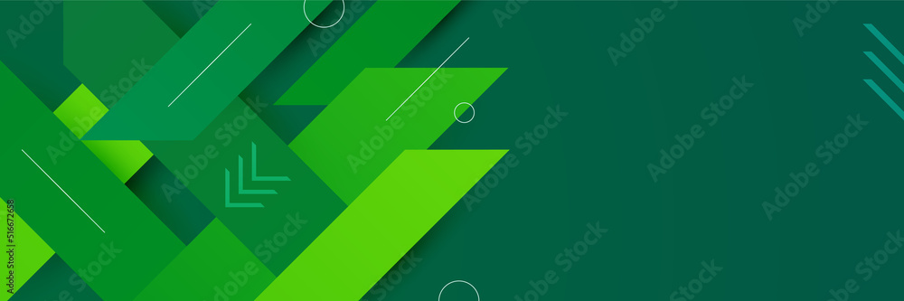 Green abstract banner background. Vector abstract graphic design banner pattern background ...