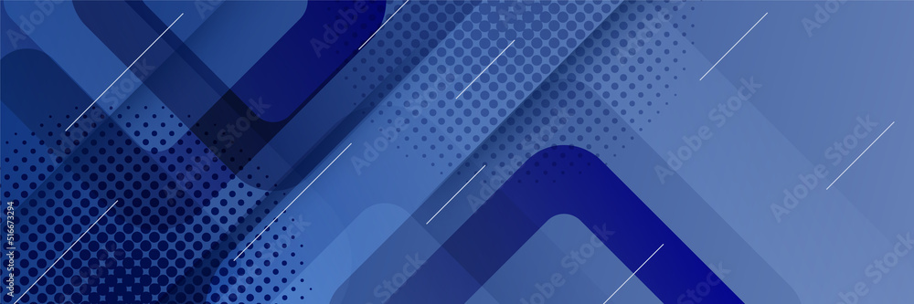 Blue abstract banner background. Abstract banner design with blue ...
