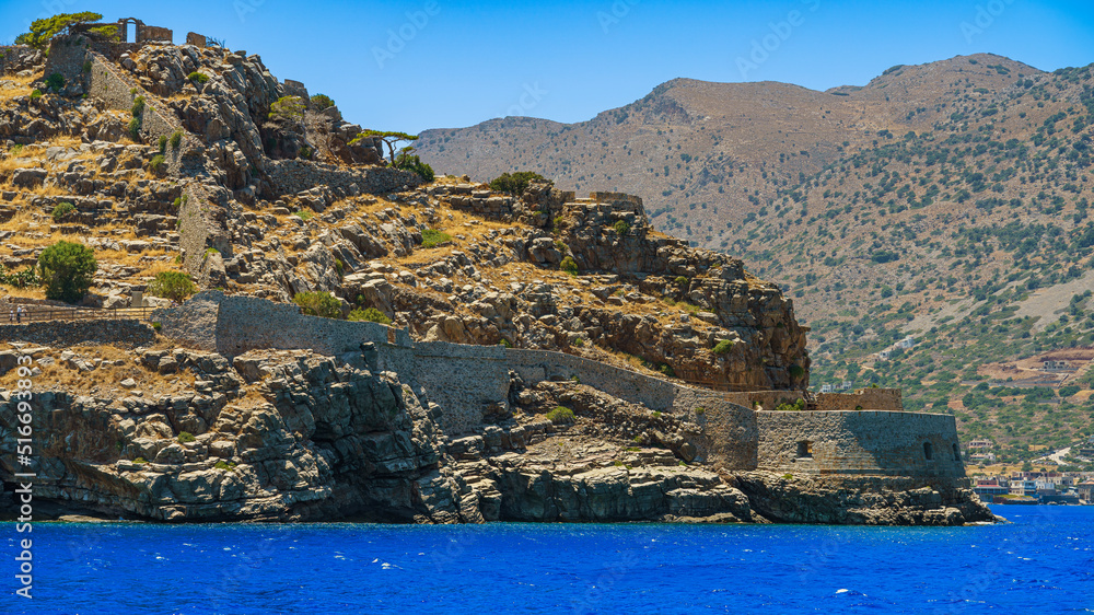 The island of lepers (Spinalonga) is an island in southern Greece and ...