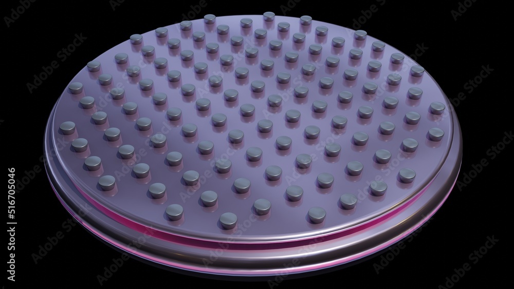 Metalens , Meta-lens. Array of small lenses mounted on disk wafer ...