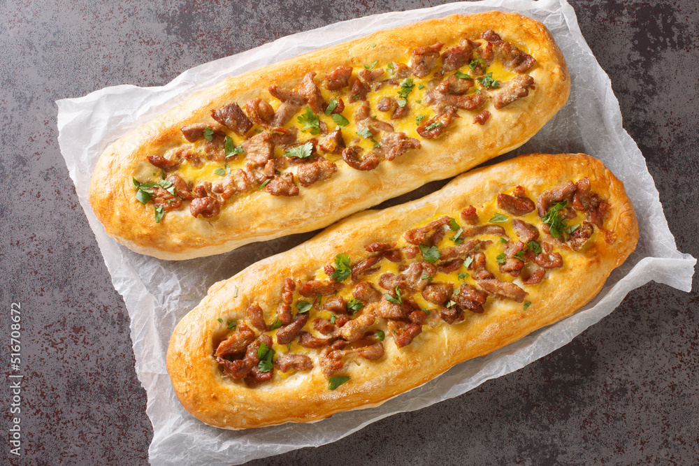 Pastrmalija Macedonian Pizza is a traditional favorite, made with ...