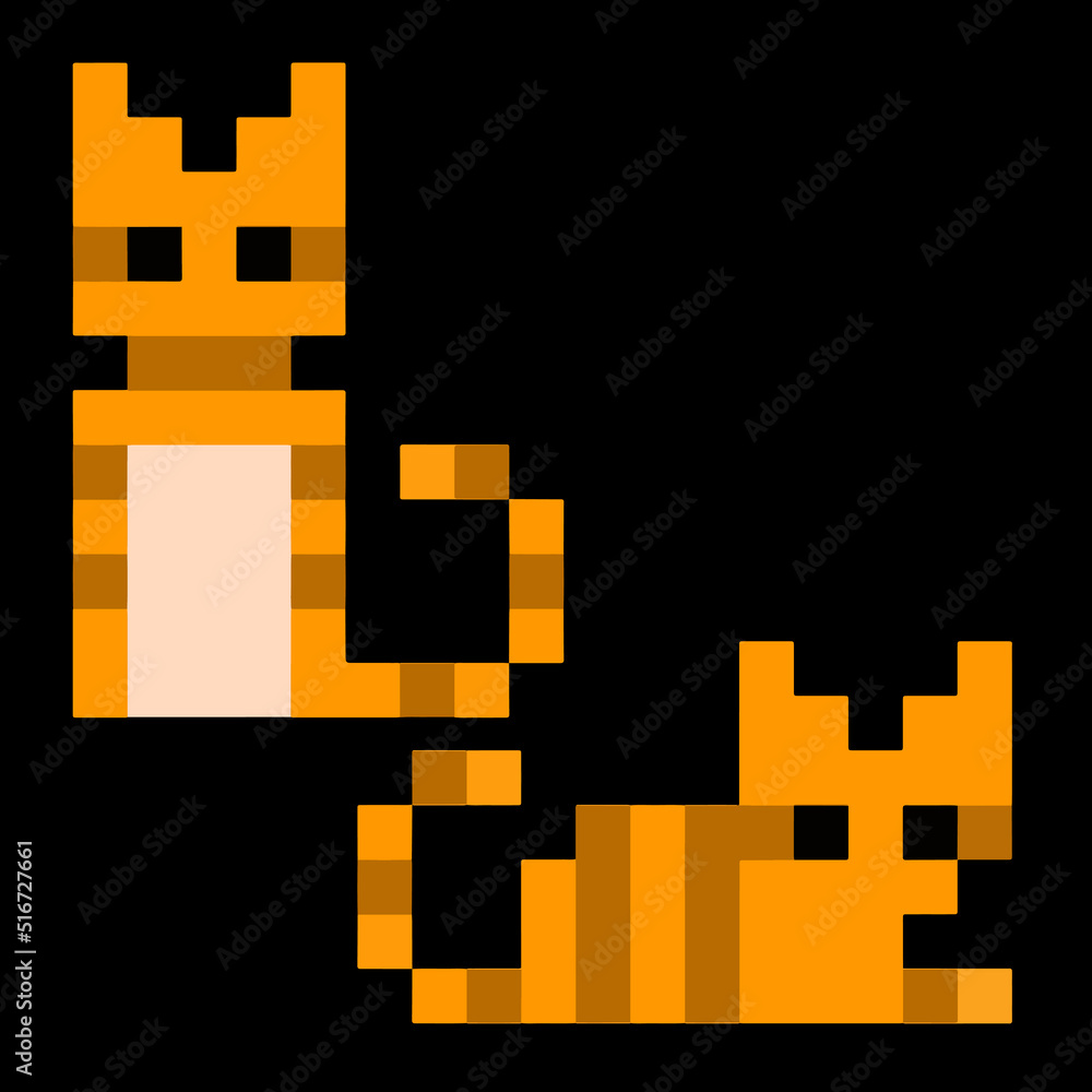 Editable Vector Illustration of Cats. Good for sticker, icon, clip art ...