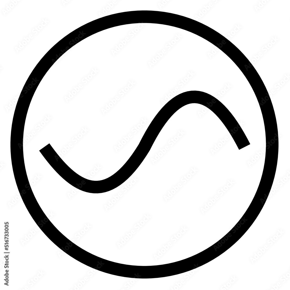 alternating current supply symbol (AC source symbol) - electronic ...