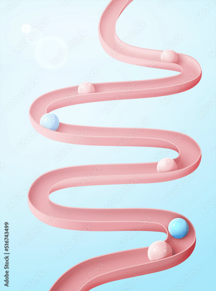 3d healthy gut model Stock Vector | Adobe Stock