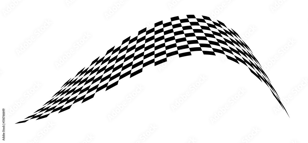 Checkered flag. Signaling on the race track. fabric texture with cubes ...