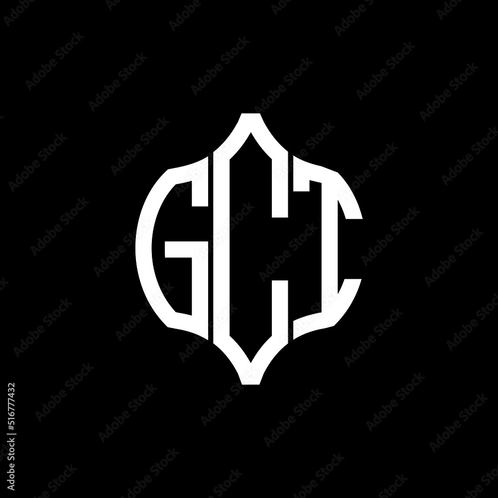 GCT letter logo. GCT best black background vector image. GCT Monogram ...
