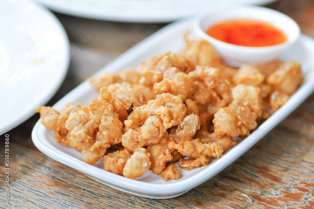 deep fried chicken dish, fried chicken or Crispy chicken pop or Chicken ...