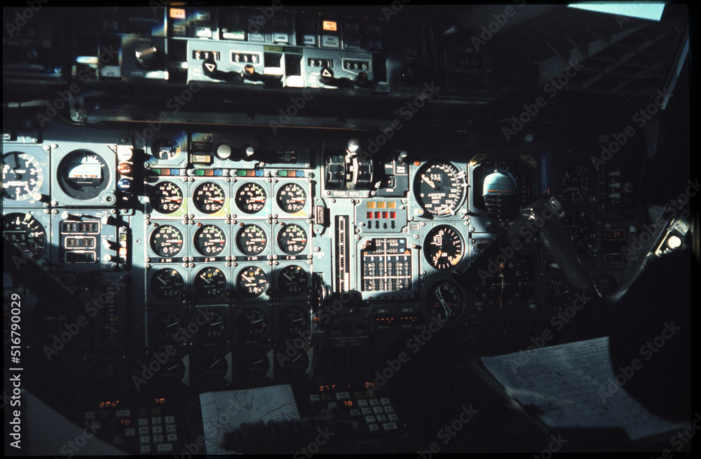 Concorde cockpit instruments Stock Photo | Adobe Stock