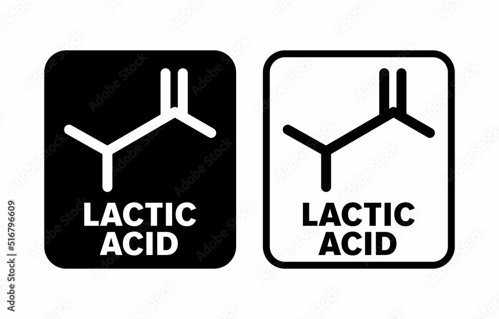 "Lactic Acid" vector information sign Stock Illustration | Adobe Stock