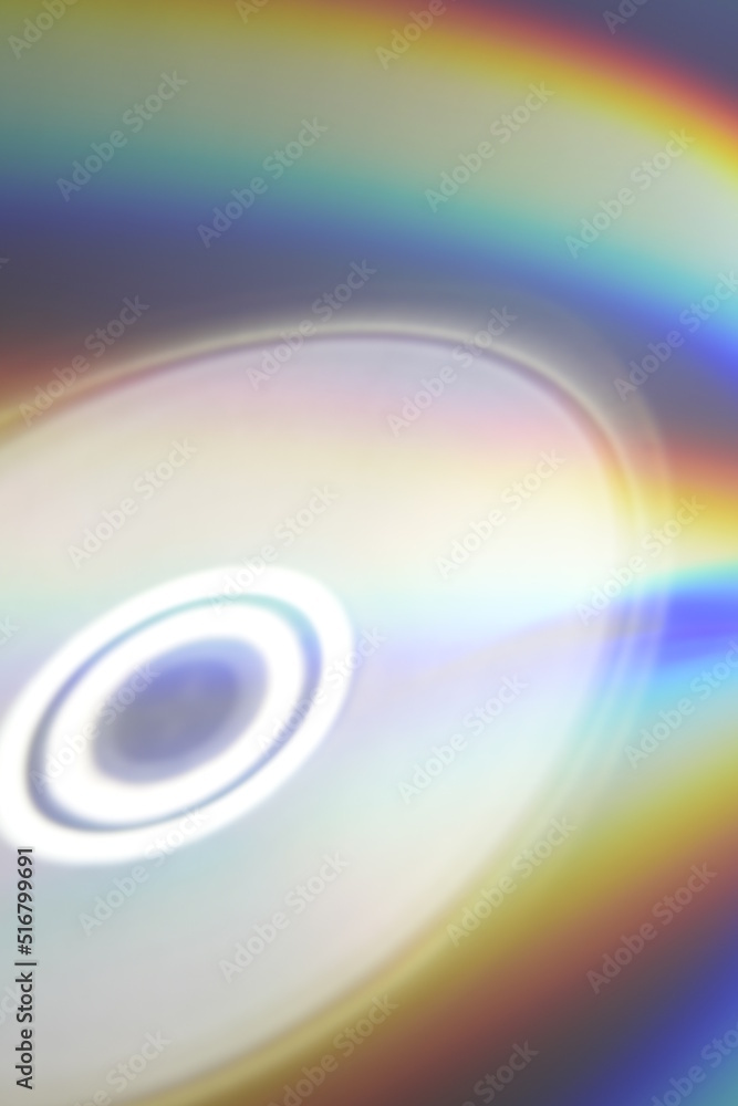 Rainbow CD Reflection Music Background Stock Photo | Adobe Stock