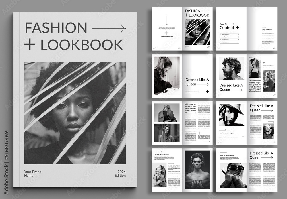 Lookbook Layout Stock Template | Adobe Stock
